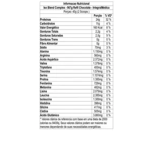 ISOBLEND 907G REFIL CHOCOLATE - INTEGRAL - ISO BLEND (907G) REFIL ...