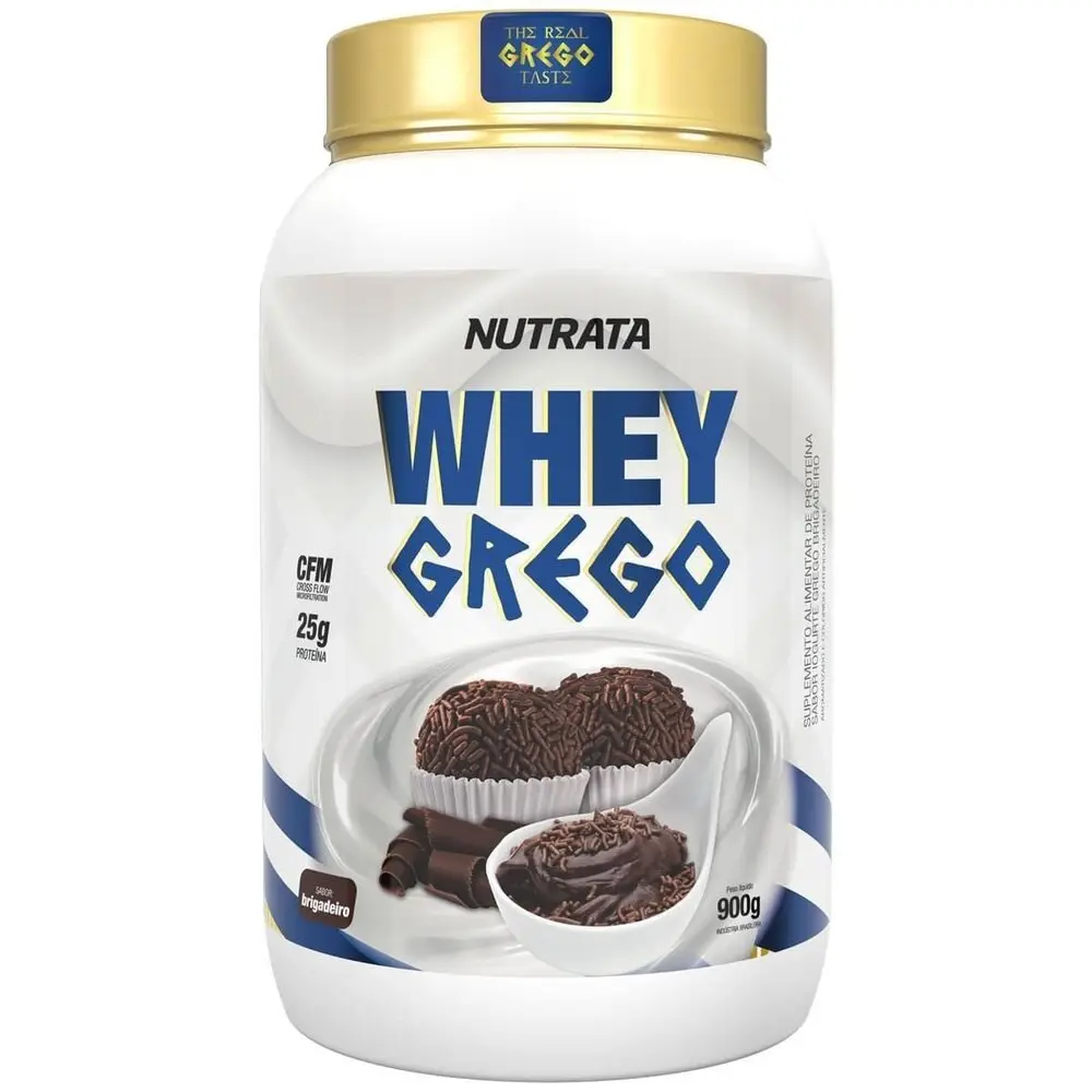 WHEY GREGO POTE 900G BRIGADEIRO NUTRATA - WHEY GREGO POTE (900G ...