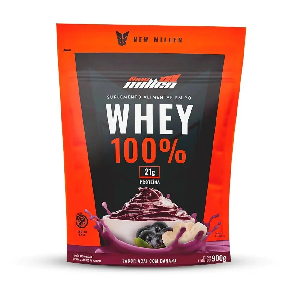 WHEY 100% NEW MILLEN ACAI C/900G REFIL - WHEY 100% ACAI (900G) REFIL ...